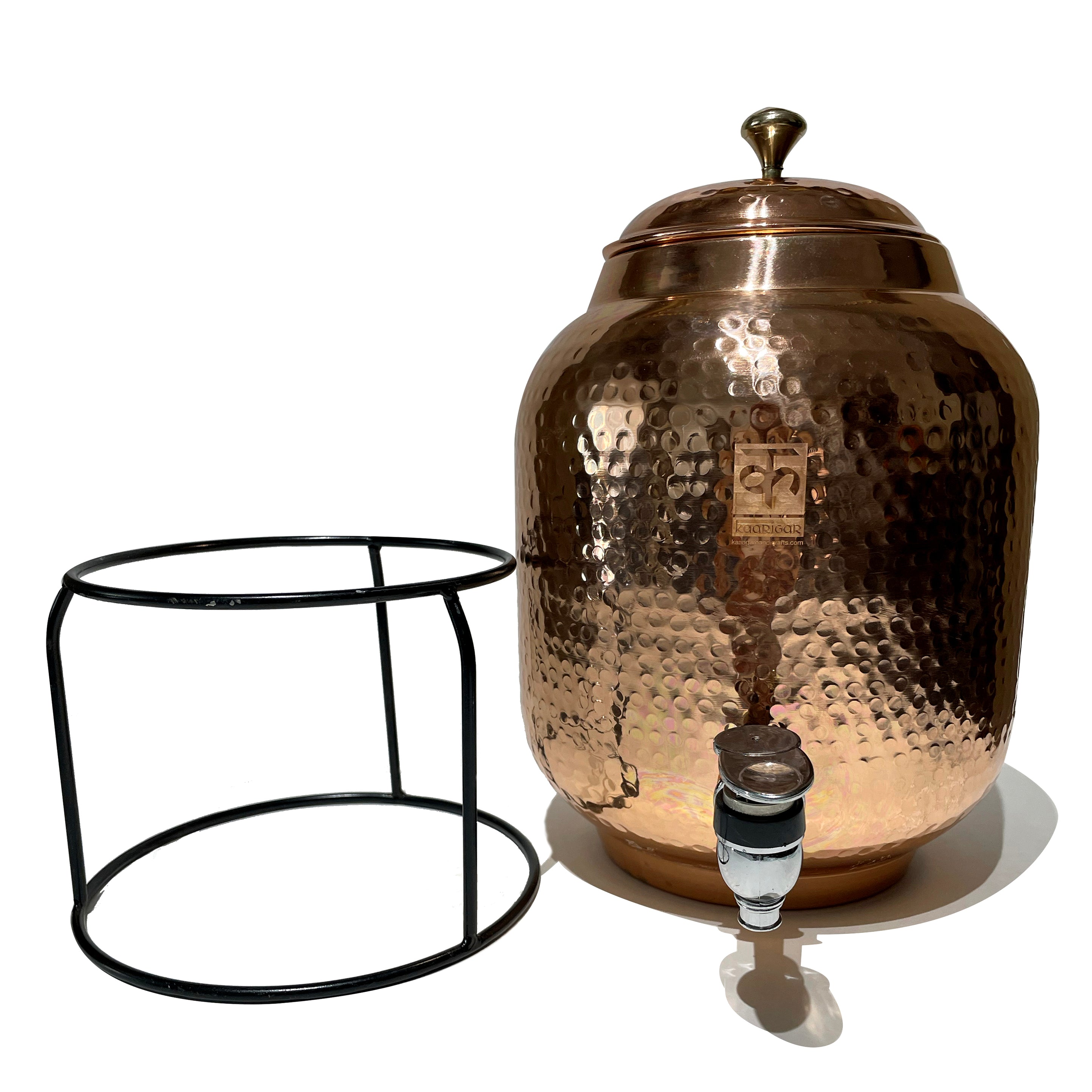 Shop Pure Copper Water Dispenser 5 Gallon with Stand – Kaarigar ...