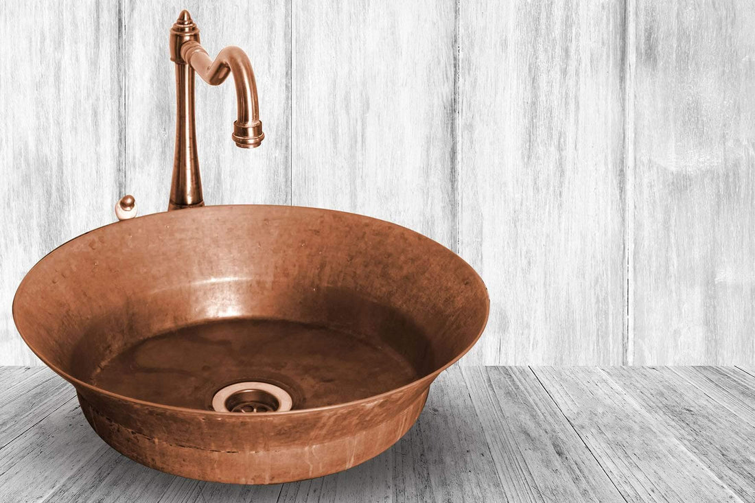 Handmade Copper Basin | Antique Pure Copper Bathroom Basin – Kaarigar ...
